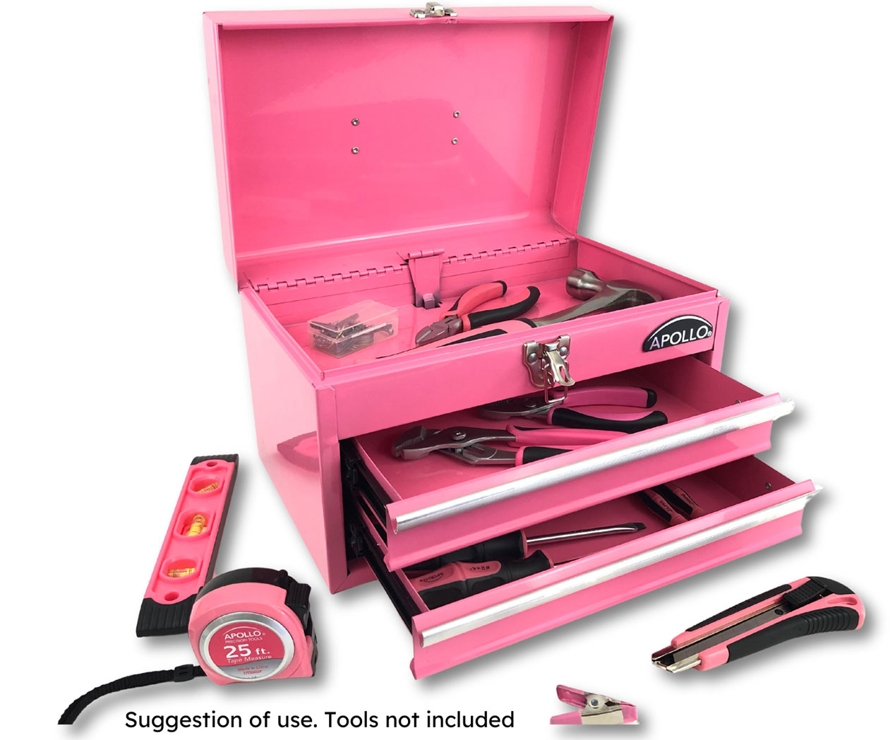 2-Drawer Pink Steel Chest | Breast Cancer Research Foundation
